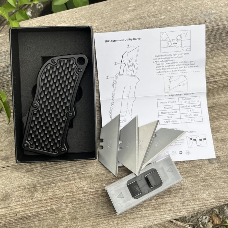 Großhandel Custom EDC Leichtes Alu Otf Box Cutter Rasiermesser ...